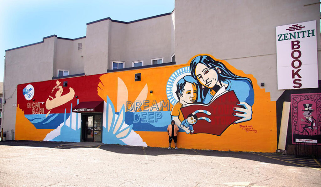 Jonathan Thunder’s artwork and murals grace Duluth buildings | The ...